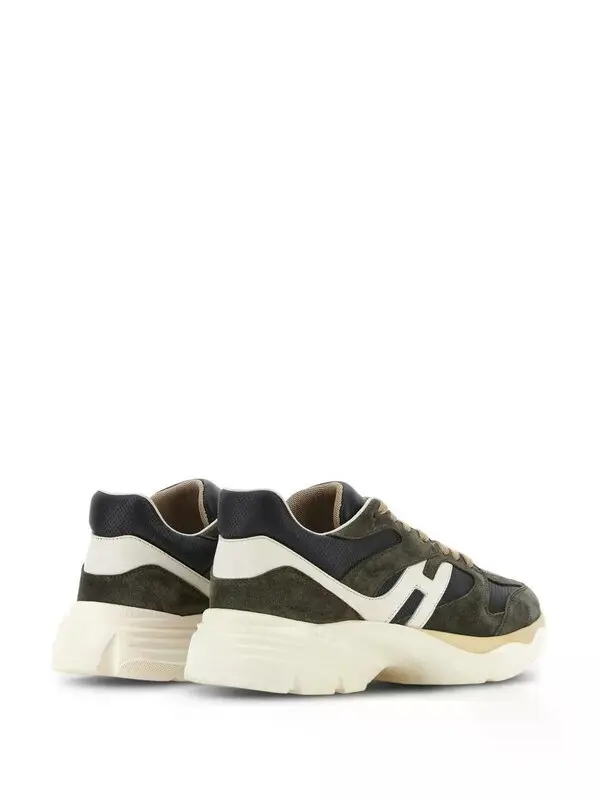 Hogan Panelled Suede Sneakers - Grey