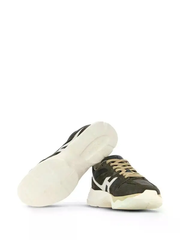 Hogan Panelled Suede Sneakers - Grey