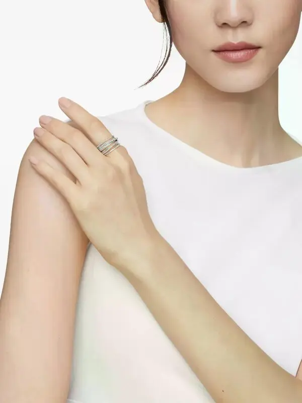 David Yurman Sterling Crossover Diamond Ring - Silver