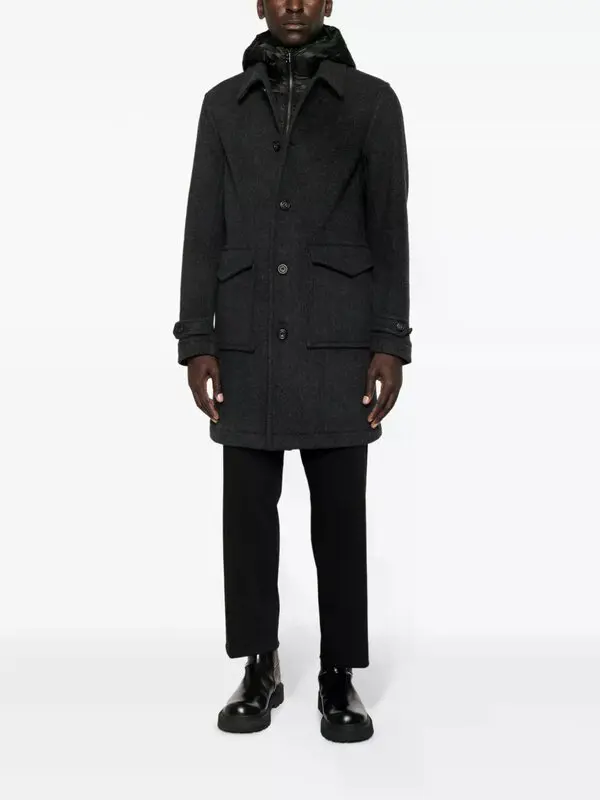 Woolrich Wool-blend Button-up Coat