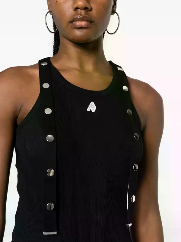Attico Logo-appliqué Ribbed Tank Top