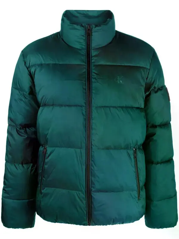 Calvin Klein Logo-patch Padded Jacket - Green