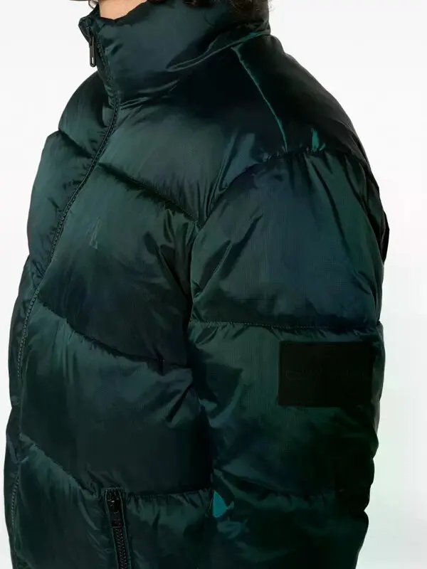Calvin Klein Logo-patch Padded Jacket - Green