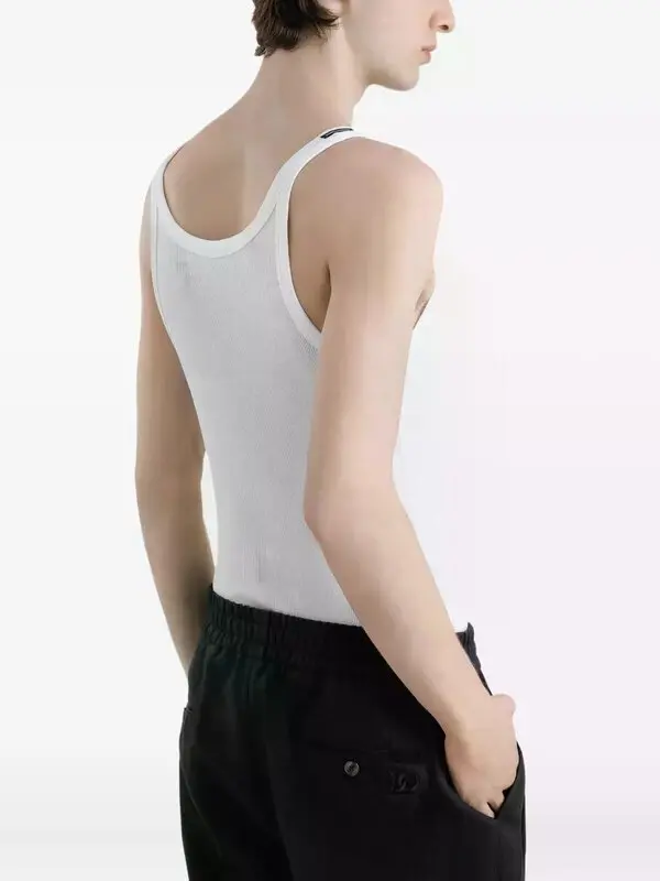 Dolce & Gabbana Cotton Tank Top - White