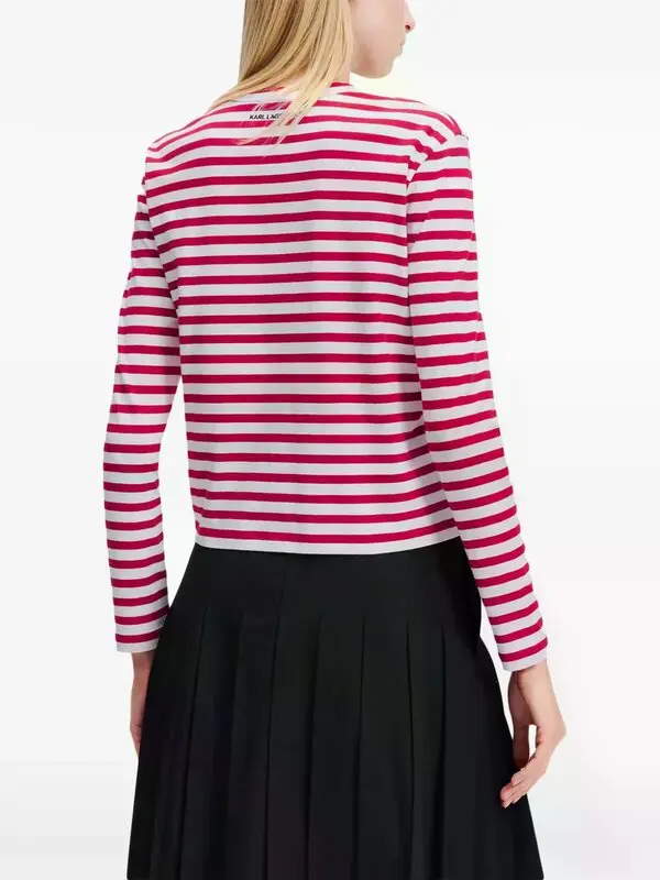 Karl Lagerfeld Ikon Stripe-print T-shirt