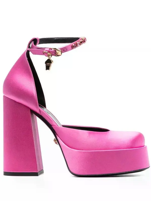 Versace Medusa Aevitas Crystal-embellished Pumps