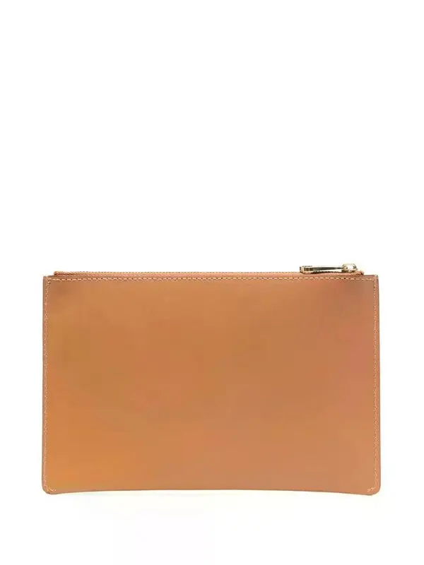 Il Bisonte Embossed-logo Detail Wallet - Neutrals