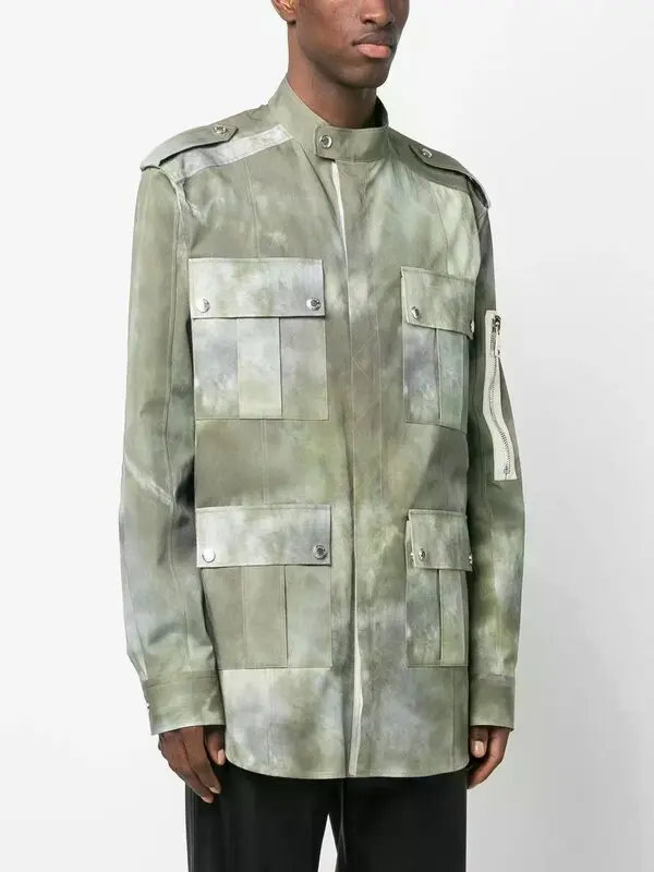 Balmain Faded-effect Military Jacket