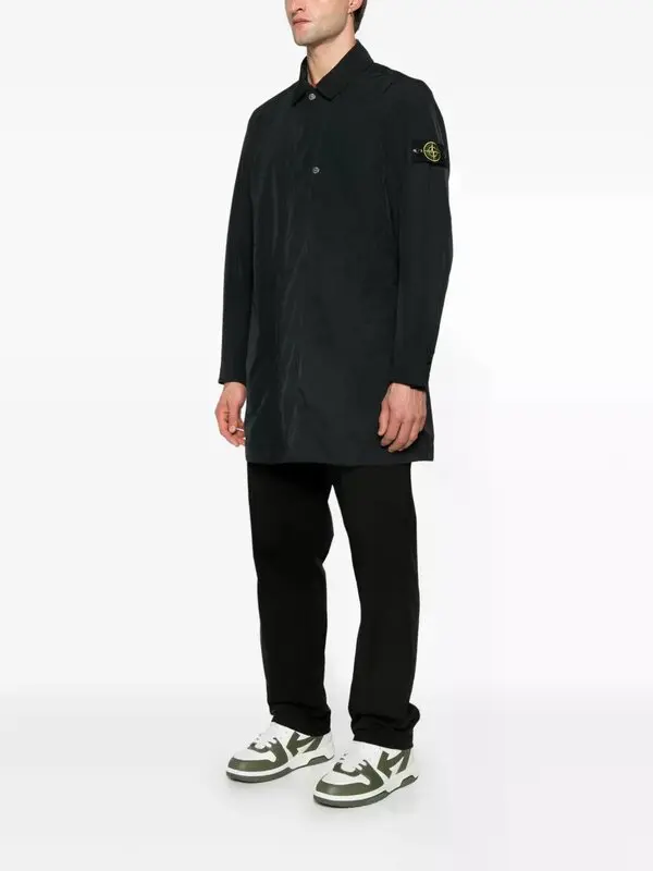 Stone Island Compass-badge Coat - Black