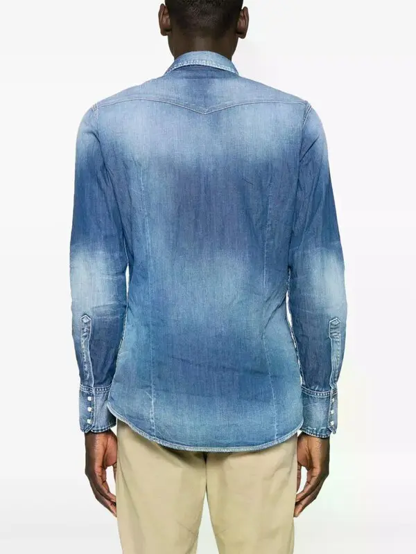 Dsquared2 Stonewashed Denim Shirt