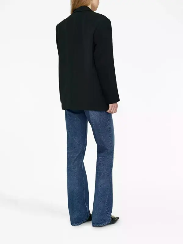 ANINE BING Quinn Single-breasted Wool Blazer