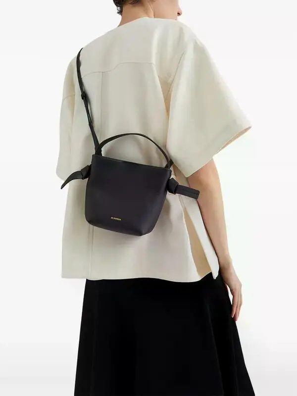 JIL SANDER Knot Hobo Mini Shoulder Bag