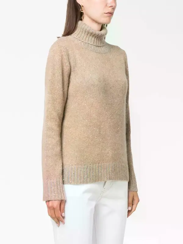 Fabiana Filippi Roll-neck Knitted Top