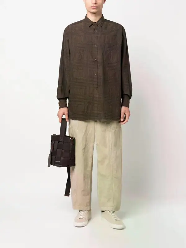WHITE MOUNTAINEERING Checked- Jacquard Long-sleeve Shirt
