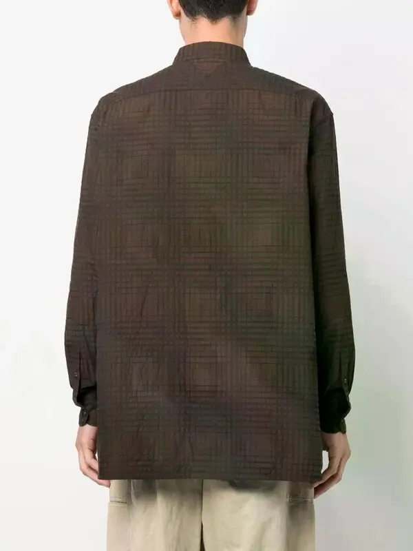 WHITE MOUNTAINEERING Checked- Jacquard Long-sleeve Shirt