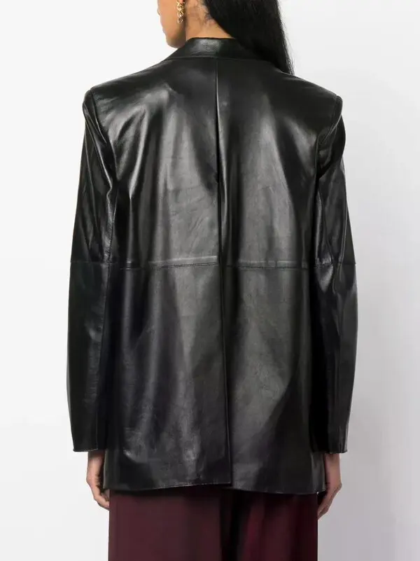 AERON Mercedes Leather Blazer