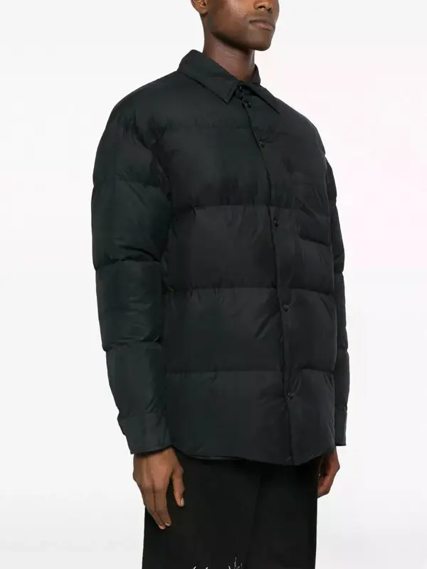 Off-White Button-front Puffer Jacket