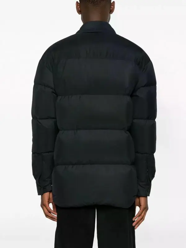 Off-White Button-front Puffer Jacket