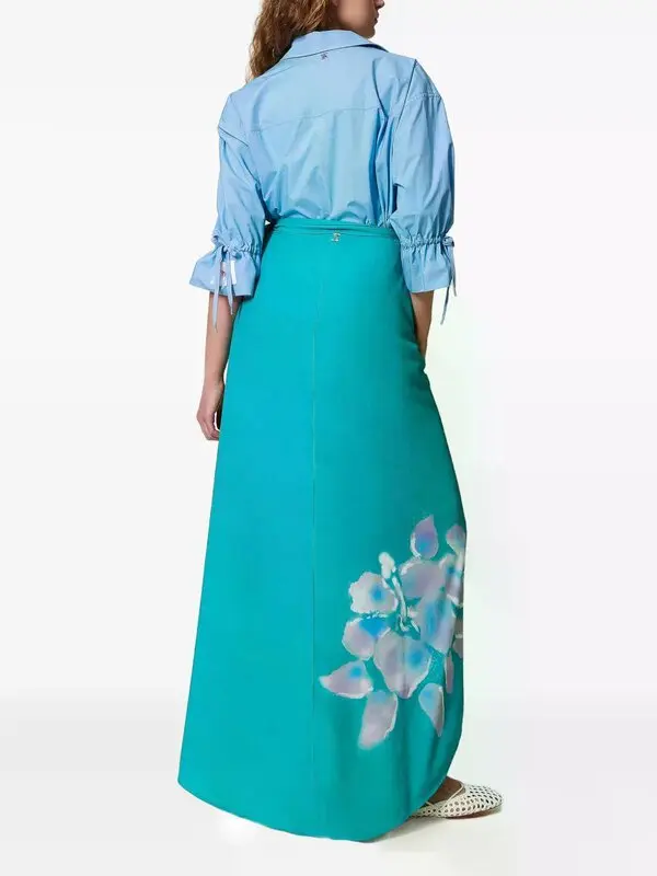 TWINSET Floral-print Wrap Skirt
