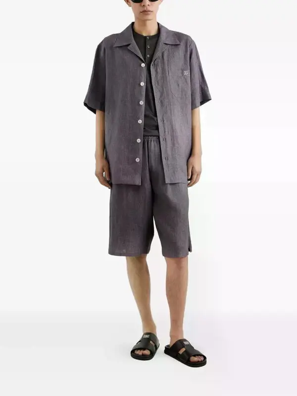 Dolce & Gabbana Linen Bermuda Shorts