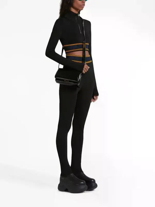 Marni Logo-underband Cropped Jumper