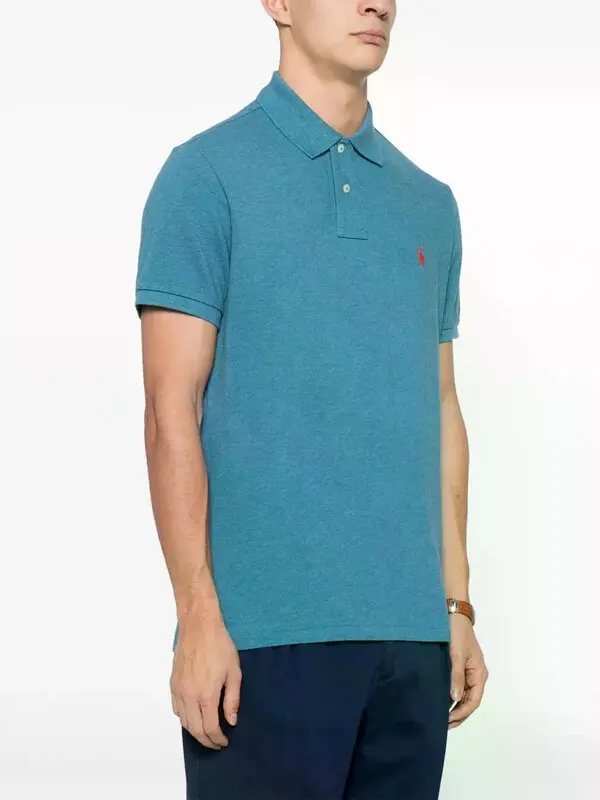 Polo Ralph Lauren Polo Pony-embroidered Polo Shirt - Blue