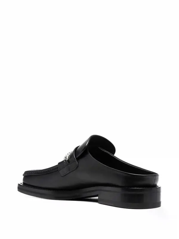 Martine Rose Square-toe Leather Loafers