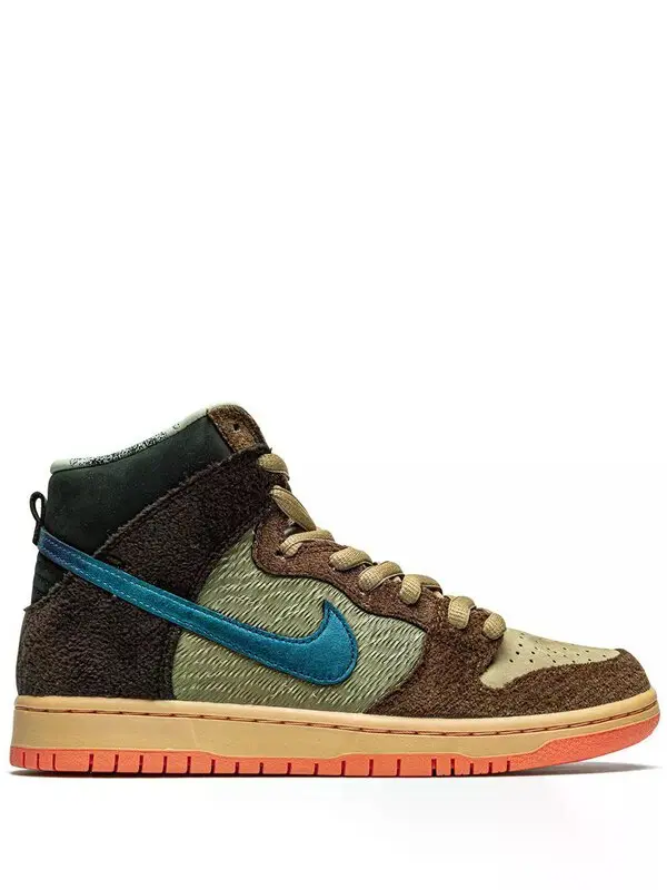 Nike X Concepts Sb Dunk High Sneakers - Brown