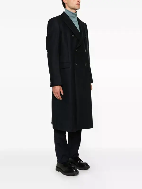 Emporio Armani Double-breasted Virgin Wool Coat