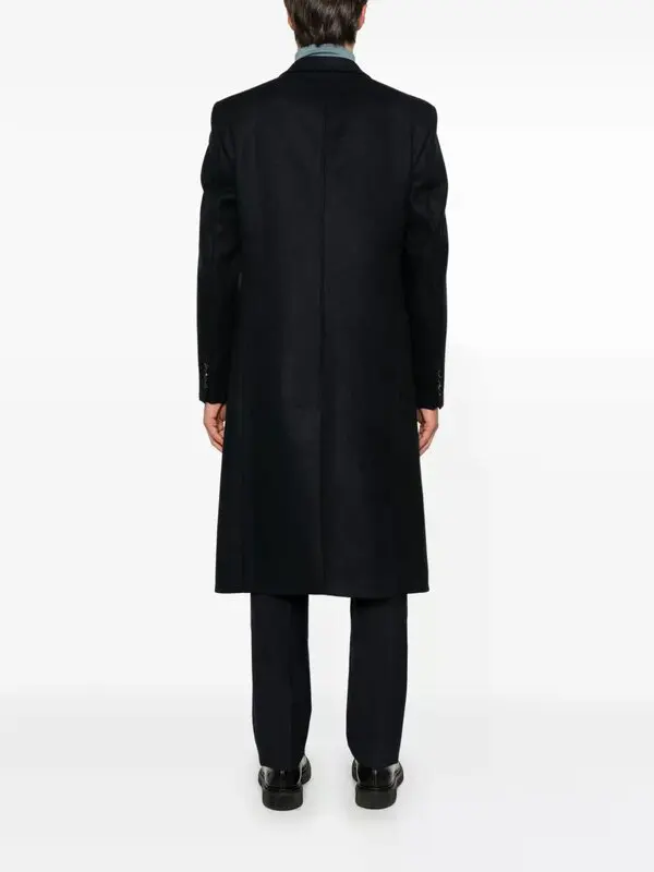 Emporio Armani Double-breasted Virgin Wool Coat