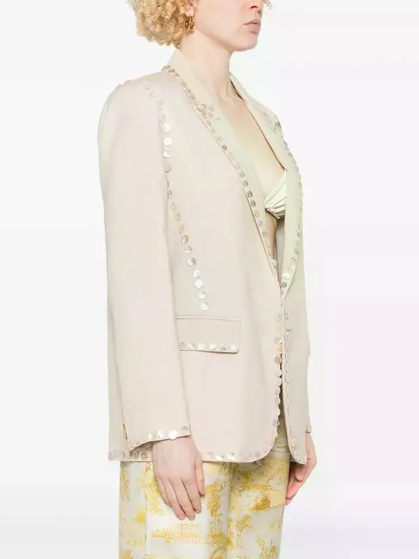 FORTE_FORTE Button-embellished Blazer