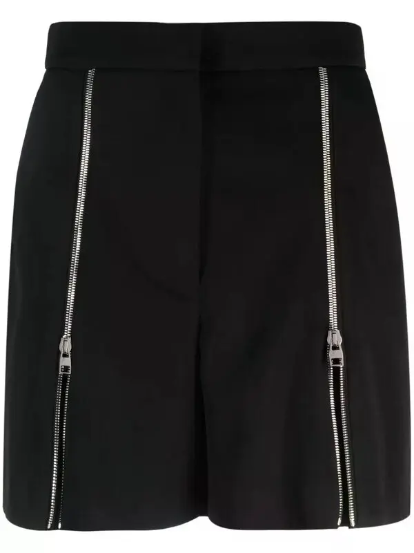 Alexander McQueen Zip-embellished Wool Shorts