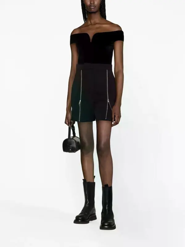 Alexander McQueen Zip-embellished Wool Shorts