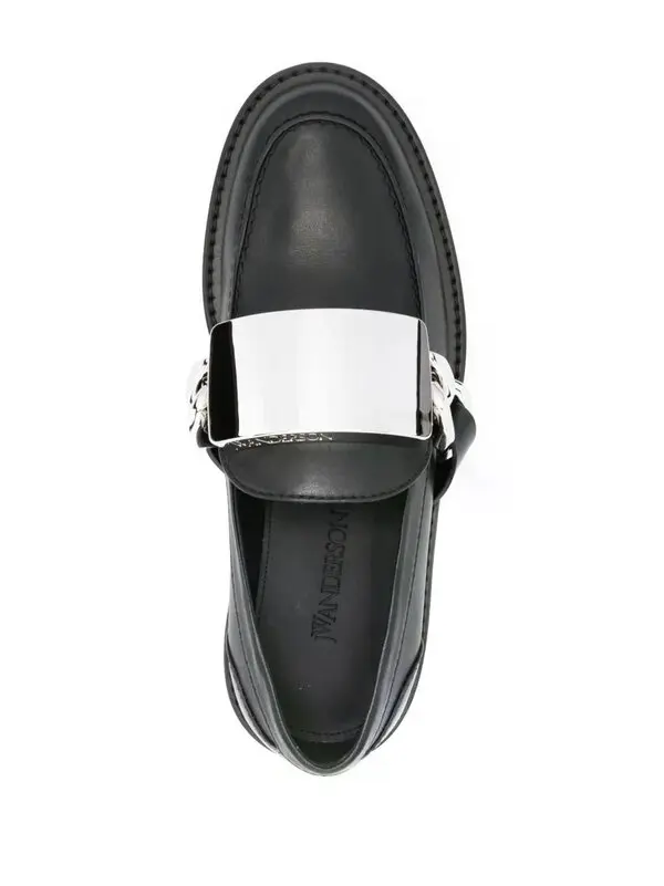 JW Anderson Logo-engraved Leather Loafers