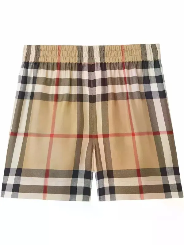 Burberry Check-patterned Shorts