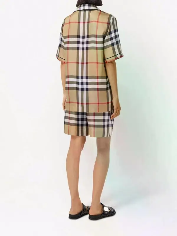 Burberry Check-patterned Shorts