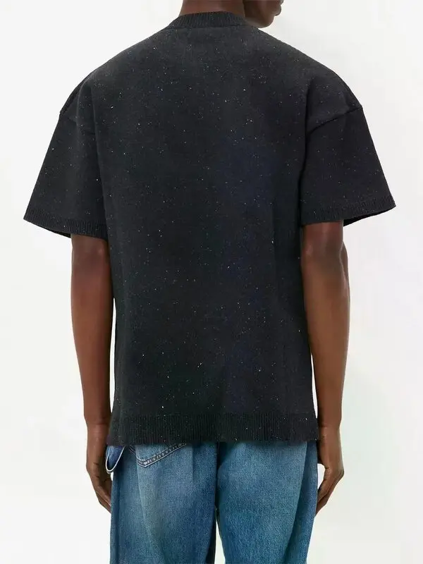 JW Anderson Barcode-print Short-sleeved Sweatshirt