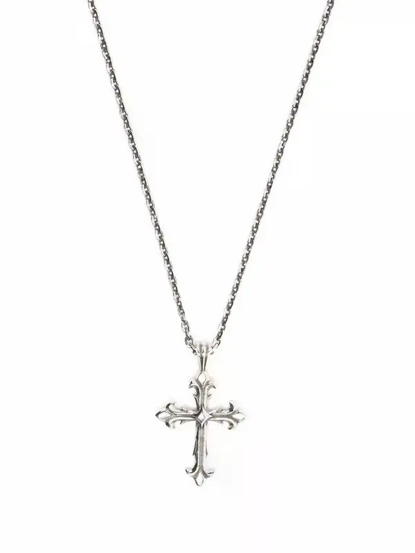 Emanuele Bicocchi Cross Pendant Necklace - Silver