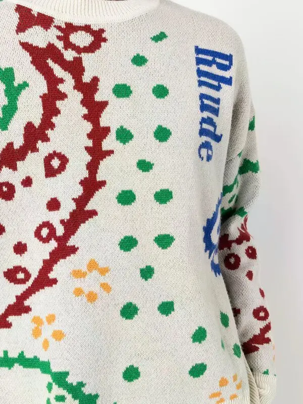 Rhude Intarsia Knit Sweater