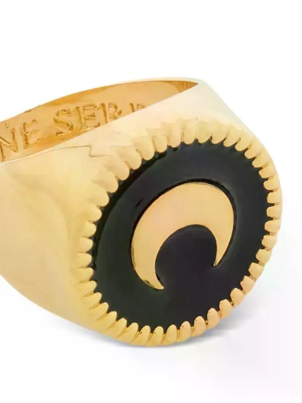 MARINE SERRE Tone Logo Ring