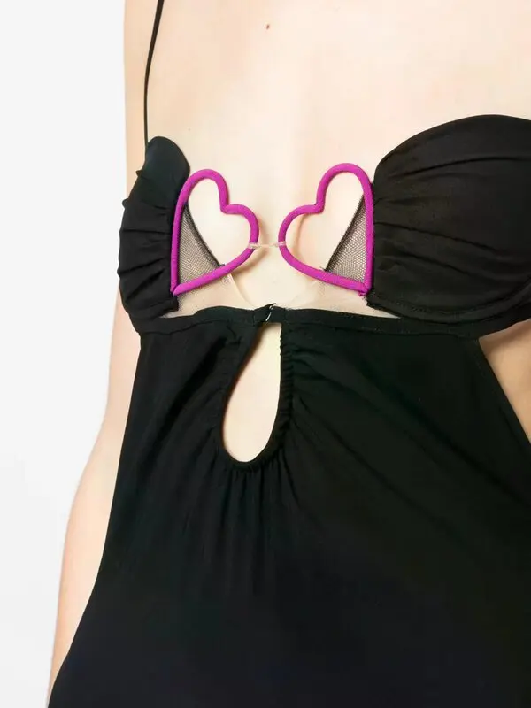 NENSI DOJAKA Bustier-neck Sleeveless Gown