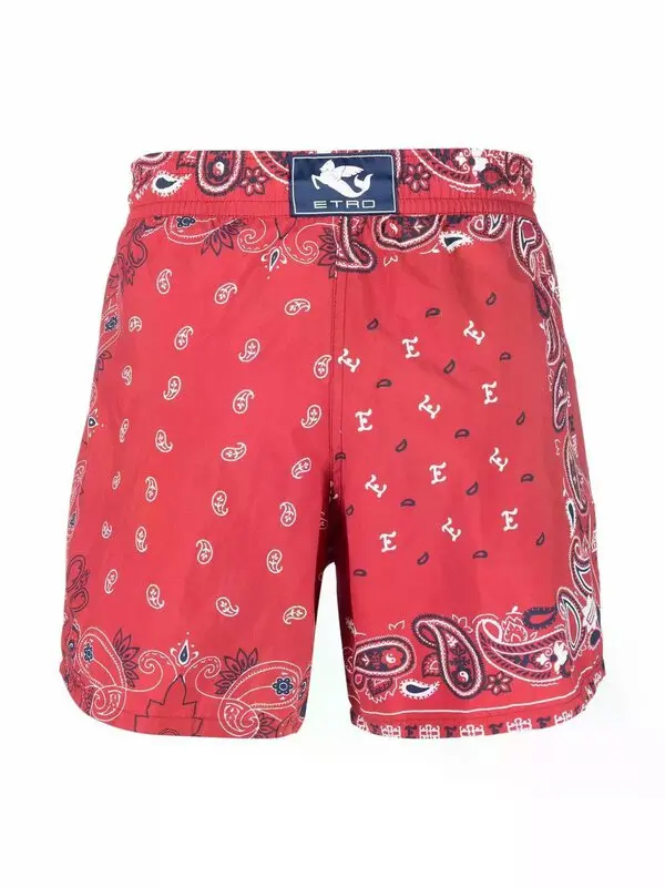 Etro Bandana-print Swim Shorts