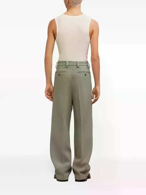 AMI Paris Wide-leg Knitted Trousers