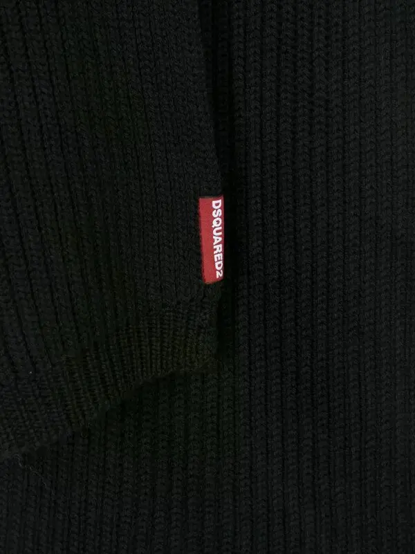 Dsquared2 Wool Scarf And Beanie Set