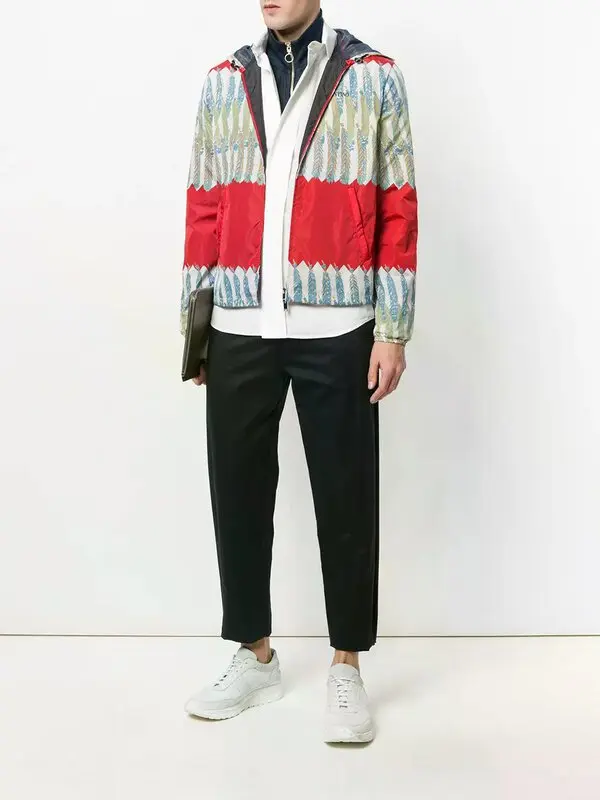 Valentino Garavani Feather Print Zipped Jacket - Red