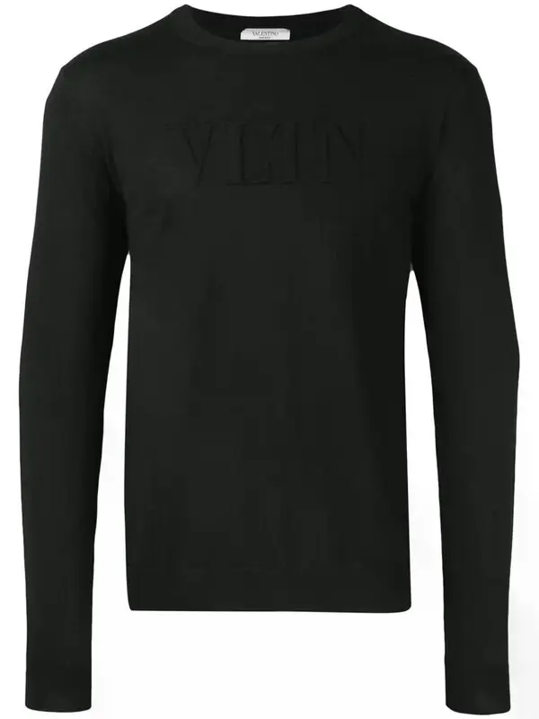 Valentino Garavani Logo-embossed Wool Jumper