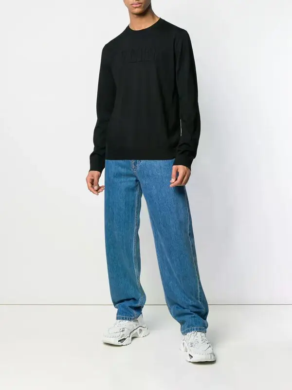 Valentino Garavani Logo-embossed Wool Jumper