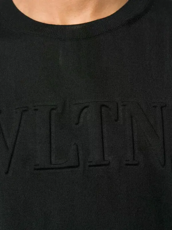 Valentino Garavani Logo-embossed Wool Jumper