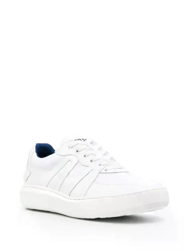 ZILLI Panelled Low-top Leather Sneakers