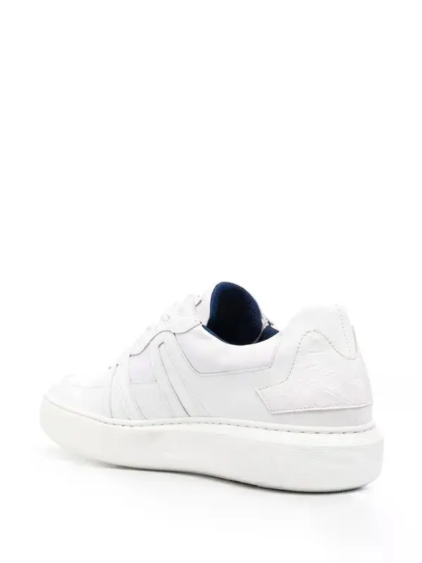 ZILLI Panelled Low-top Leather Sneakers